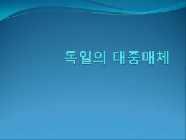 독일의 대중매체 -1페이지