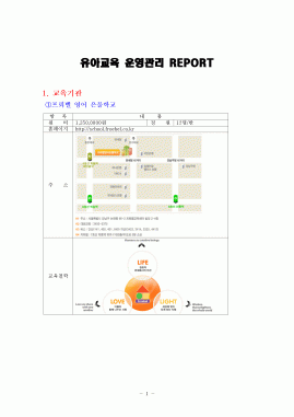 [유아교육 운영관리] 강남 영어유치원에 대해서 (프뢰벨 영어 은물학교, 랜퍼스 키즈잉글리시 (LANPUS), PSA 영어유치원, RIS English Academy)-1페이지