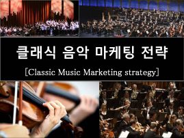 클래식 음악 마케팅 전략 [Classic Music Marketing strategy] (클래식음악마케팅, 오케스트라, 공연).PPT자료-1페이지