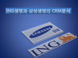 ING생명과 삼성생명의 CRM분석-1페이지