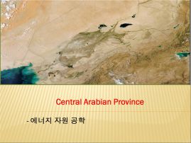 에너지 자원공학 - 이라크 중앙 아라비안 분지[Central Arabian Province]-1페이지