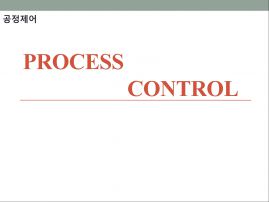 공정설계 - 공정제어(PROCESS control)-1페이지