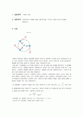 일반물리학 실험 -구심력 측정-1페이지