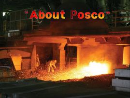 “About Posco” 포스코 -1페이지