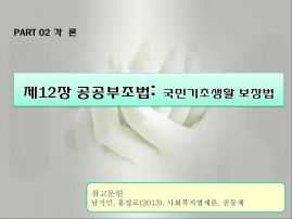 국민기초생활보장법(공공부조법, 국민기초생활보장, 국기법, 사회복지법제론, 남기민저, 공동체) 발표용, PPT, 파워포인트-1페이지