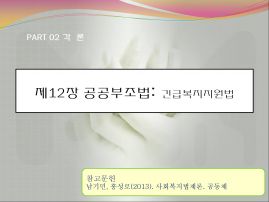 긴급복지지원법(공공부조법, 긴급복지지원, 긴급지원, 긴급복지심의, 사회복지법제론, 남기민저, 공동체) 발표용, PPT, 파워포인트-1페이지