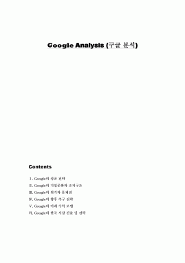 Google Analysis(구글 분석) -1페이지