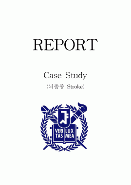 [성인간호학] 케이스 스터디 Case Study - 뇌졸중 (Stroke.)-1페이지