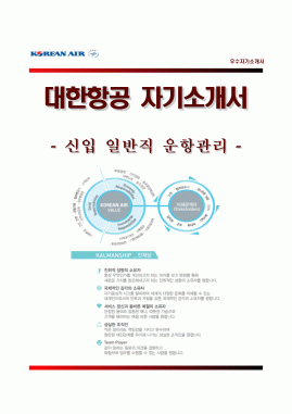 (대한항공 자기소개서) 대한항공 (일반직운항관리) 자소서 [대한항공합격자기소개서대한항공자소서항목]-1페이지