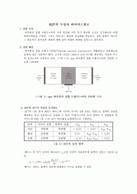 전자공학 실험 - BJT의 특성과 바이어스회로-1페이지