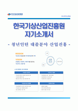 (한국기상산업진흥원자기소개서 + 면접족보) 한국기상산업진흥원(청년인턴)자소서 _한국기상산업진흥원합격자기소개서한국기상산업진흥원자소서항목-1페이지