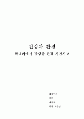 국내외의 환경 사건사고-1페이지