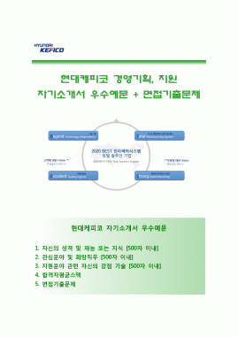 현대케피코 경영기획 (지원) 자기소개서 [현대케피코 자소서 + 면접기출문제] 현대케피코합격자기소개서현대케피코자소서항목,이력서-1페이지