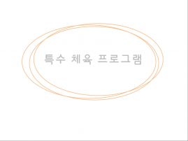 특수체육(장애아동 체육)프로그램 지도 및 관리-1페이지