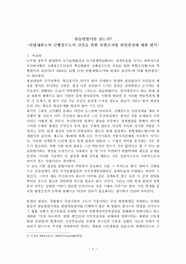 [관습헌법이란 있는가] [헌법재판소의 신행정수도의 건설을 위한 특별조치법 위헌결정에 대한 평석]-1페이지