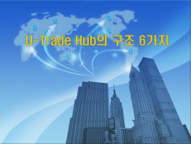 [UTrade Hub] U-Trade Hub의 구조 6가지 (전자무역의 개념, 전자무역서비스의 등장, 전자무역의 발전과정, U-Trade Hub의 기능, U-Trade Hub의 구조).ppt-1페이지