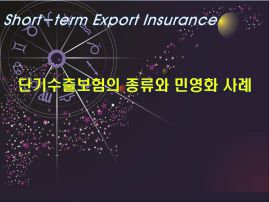 단기수출보험의 종류와 민영화 사례 Short-term Export Insurance [단기수출보험].ppt
-1페이지