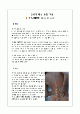 [신경외과 케이스 스터디] 척추관협착증(spinal stenosis) -1페이지