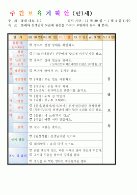 법인 어린이집 평가인증 통과한 만1세 1월 좋아하는 놀이가 있어요2 보육일지-1페이지