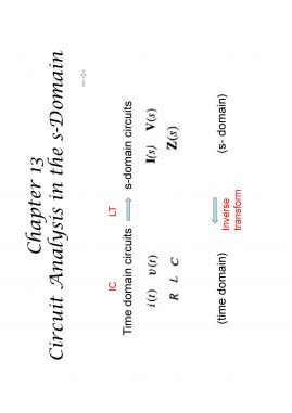 전기회로9판-ch13-2013 Chapter 13. Circuit Analysis in the s-Domain -1페이지