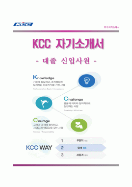 (KCC자기소개서 + 면접족보)KCC(대졸신입사원)자소서 [KCC그룹합격자기소개서KCC그룹자소서항목]-1페이지