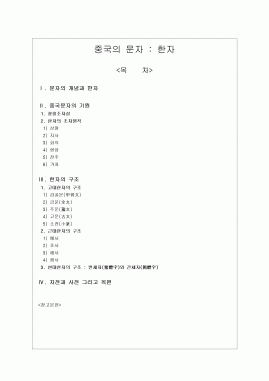 중국의 문자_ 한자-1페이지