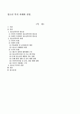 청소년 복지 과제와 전망.-1페이지