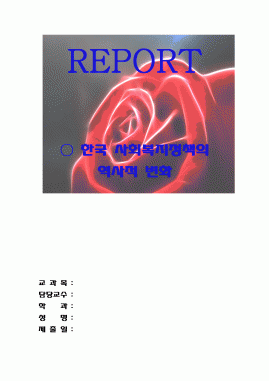 한국 사회복지정책의 역사적 변화-1페이지