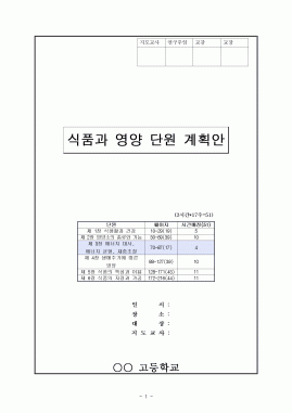 에너지 대사, 균형, 체중조절(식품과영양, 학습지도안, 식품영양학과, 교직, 교생실습, 교수지도안, 수업지도안)-1페이지