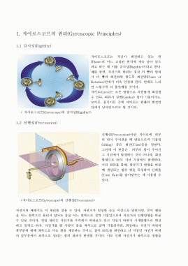 자이로계기의 원리 - 자이로스코프의 원리(Gyroscopic Principles), 자이로 계기의 종류-1페이지