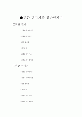 [육상] 포환던지기 & 원반던지기 (역사, 경기장, 경기규칙, 기술, 훈련법)-1페이지