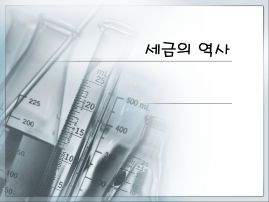 세금의 역사 -1페이지