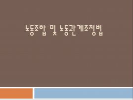 노동조합 및 노동관계조정법,노동조합 및 쟁의행위에 관한 인식,최근 개정된 법안과 논쟁-1페이지