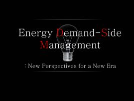 DSM -구성요소(에너지 효율성,보존,부하 관리),DSM 정책-공익기금,에너지 효율,성과상여제도-1페이지