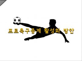 프로축구중계 활성화 방안-K-리그 인기,스포츠 문화의 확립,스포츠활동으로 커뮤니케이션,바이럴 마케팅,스포츠마케팅사례-1페이지