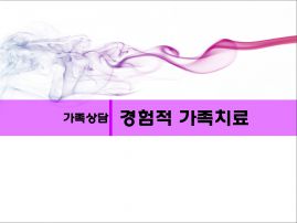 [가족상담] 경험적 가족치료 (경험적 가족치료란, 가족조각기법 & 의사소통유형, 개인심리의 실존적인본주의적, 경험적 가족치료 이론, 경험적 가족치료의 주요 기법).pptx-1페이지