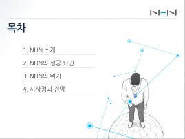 NHN- 소개,NHN의 성공 요인,NHN의 위기,시사질 전망,브랜드마케팅,서비스마케팅,글로벌경영,사례분석,swot,stp,4p-1페이지