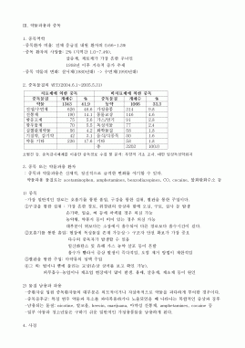 Ⅲ. 약물과용과 중독 - 약물 과용과 중독 정리요약-1페이지