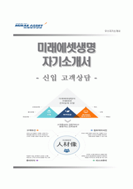 (미래에셋생명자기소개서 + 면접족보) 미래에셋생명(고객상담)자소서 [미래에셋생명보험합격자기소개서미래에셋생명자소서항목]-1페이지