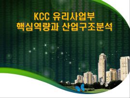 KCC 유리사업부 핵심역량과 산업구조분석.ppt-1페이지