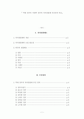 『역대 정부와 이명박 정부의 자치경찰제 추진경과 비교』-1페이지