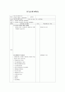 주제-금연(보건교육계획안), 지역사회간호-1페이지