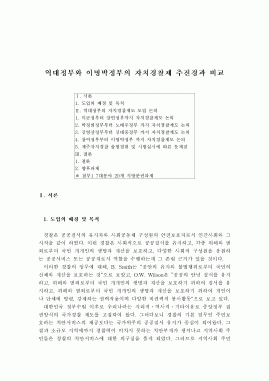 역대정부와 이명박정부의 자치경찰제 추진경과 비교 자치경찰제 도입, 자치경찰제 배경-1페이지