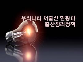 우리나라 저출산 현황과 출산장려정책.ppt
-1페이지