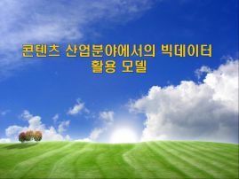 콘텐츠 산업분야에서의 빅데이터(Big Data) 활용 모델.ppt
-1페이지