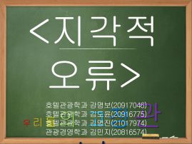 <지각적 오류> 우리들의 고정관념 - ‘스펙(Spec)’, ‘이력서’, ‘부모님의 유산’에 대한 고정관념.pptx-1페이지