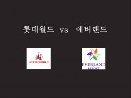 롯데월드[Lotte World] vs 에버랜드[Everland] - 기업분석과 마케팅 SWOT,STP,4P전략 비교분석 및 롯데월드의 현 문제점분석과 해결방안제안 레포트.pptx-1페이지