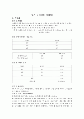 [일반물리학] (결과 보고서) 빛의 성질(파동 기하학)-1페이지