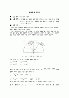 [자연과학] [일반물리학 실험] 원운동과 구심력 : 원운동을 하는 물체의 질량, 운동 반지름, 그리고 구심력 사이의 관계를 알아보고 몇 가지 변수가 원운동을 하는 물체의 구심력에 어떤 영향을 주는가를 알아본다-1페이지