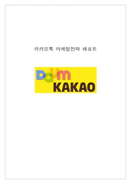 카카오톡(카톡 : KAKAOTALK) 마케팅 SWOT,4P,STP분석과 CRM 전략분석 및 카카오톡 새로운 마케팅전략 제안 레포트 - 다음카카오톡(daumkakao)-1페이지